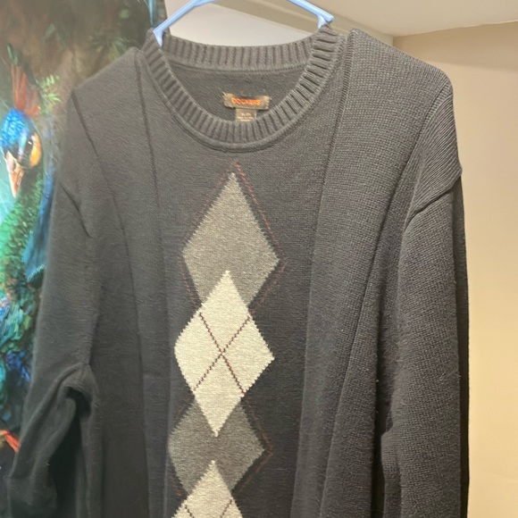 Dockers | Sweaters | Dockers Extra Large Argyle Sweater Dark Blue ...
